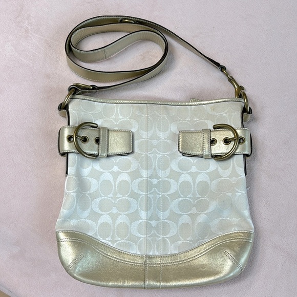 Coach | Bags | Coach Soft Duffle Shoulder Bag 3574 Signature Canvas ...